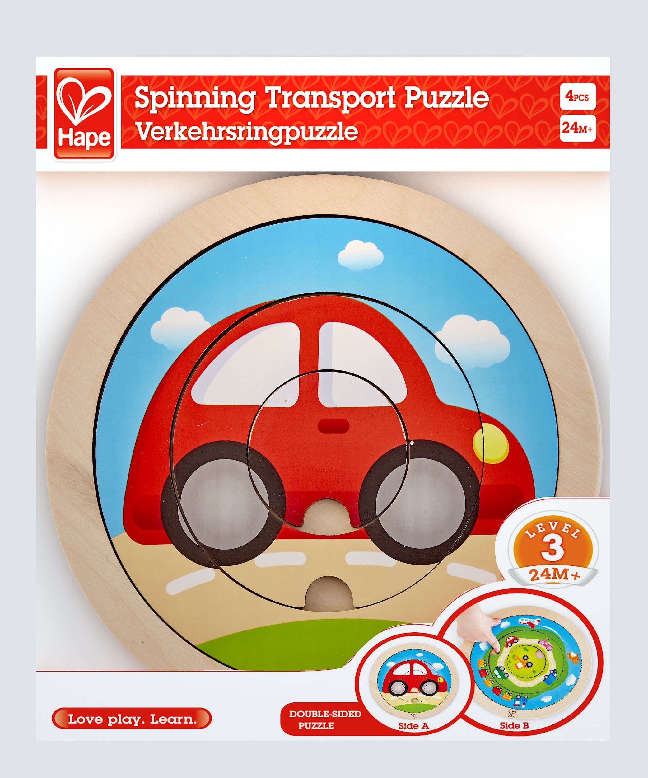 Hape Spinning Transport Puzzle | Toy Box